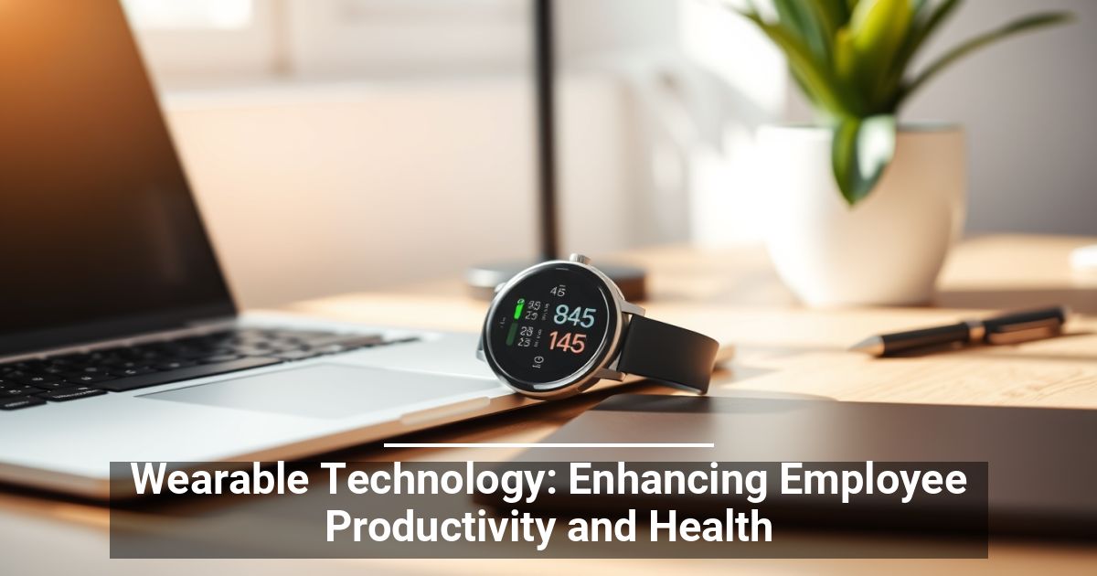 Wearable Technology: Enhancing Employee Productivity and Health ...
